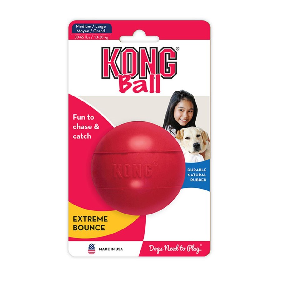KONG PERRO CAUCHO CLASSIC PELOTA MEDIUM-LARGE – Petopia Store