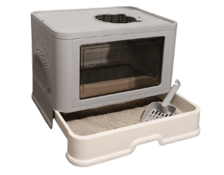 Arenera plegable con rascador – Petopia Store